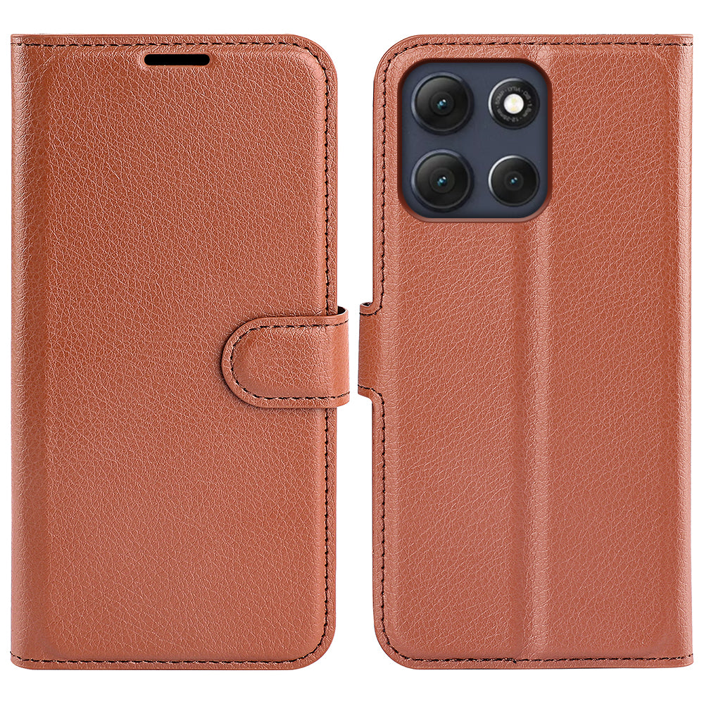 Classic Motorola Moto G86 flip case - Brown – Lux-Case
